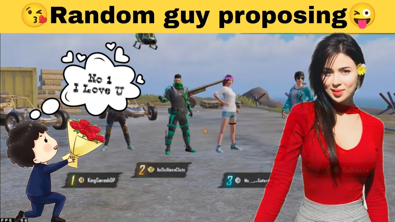 Random guy proposing to my teammate | BGMI funny video | Trolling ...