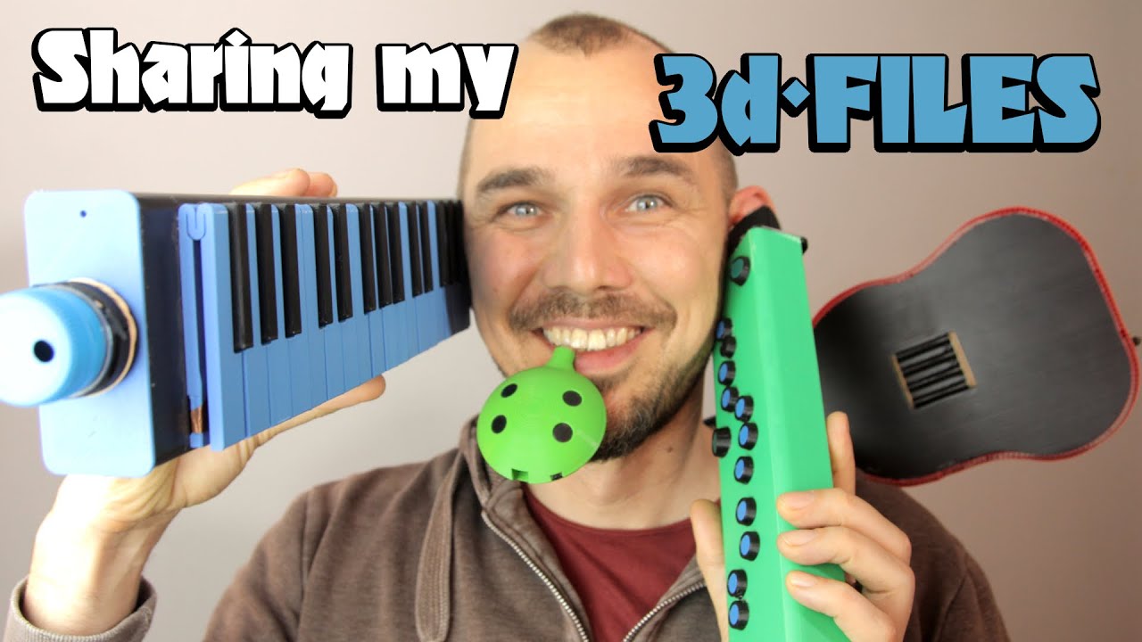 Sharing all the 3d-printable files for my DIY MIDI instruments - YouTube