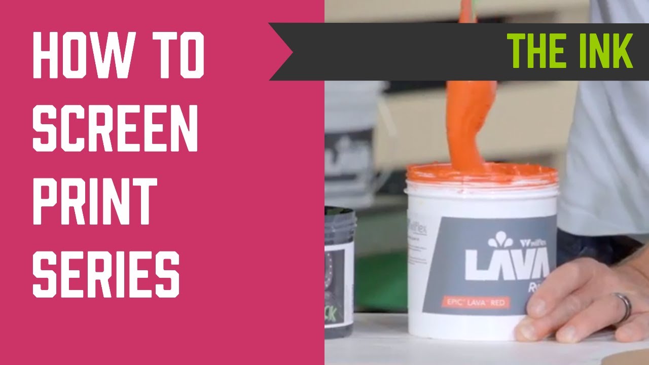 How to Screen Print Series - Screen Printing Ink - YouTube