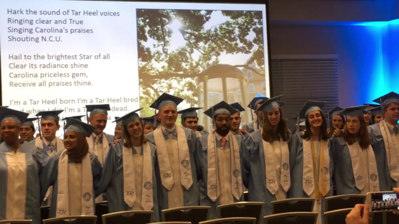 UNC 2019 Public Policy Class Sing UNC Hark the Sound - YouTube