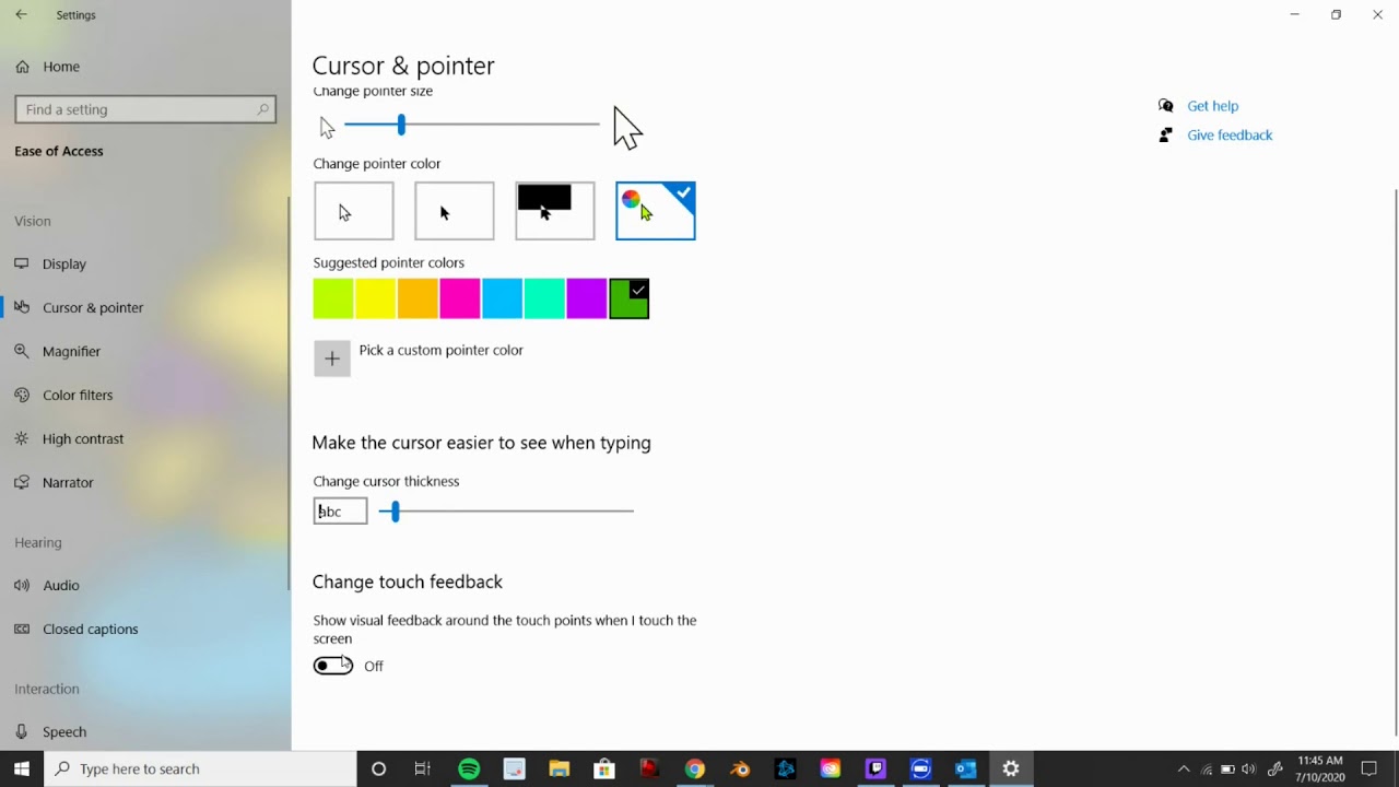 Mouse Settings for Better Visibility in Windows 10 - YouTube