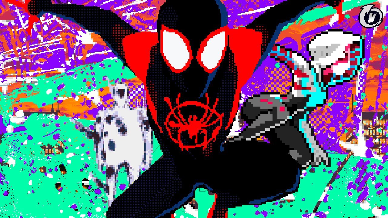 Miles Morales And Spider Gwen Vs The Spot (Sprite Animation) - YouTube