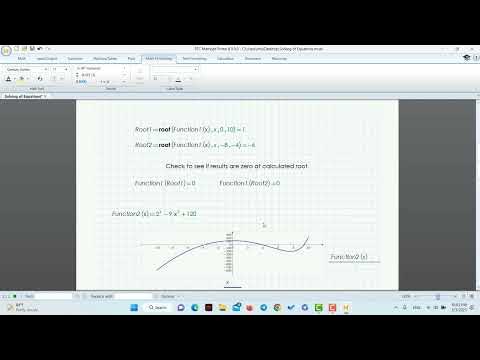 Basic Equation Solving Using Root Polyroots and Solve Block in Mathcad Prime 8.0.0.0 Khmer ...