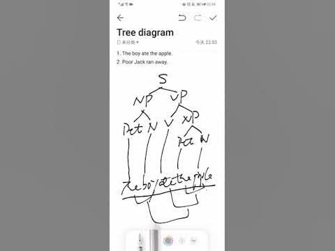 How to draw a tree diagram in linguistics - YouTube