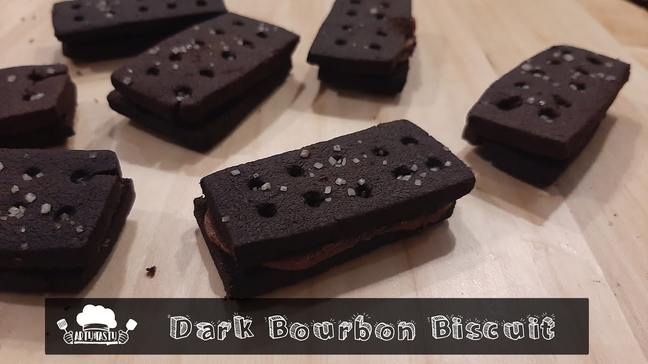Dark Bourbon Biscuit | Home Made | Recipe - YouTube