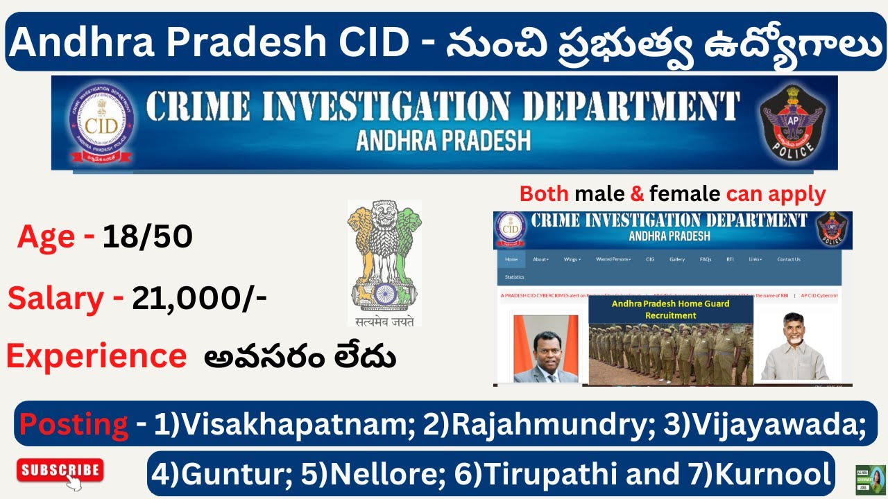AP Home Guards Recruitment 2025 || Home Guards Recruitment || Andhra ...