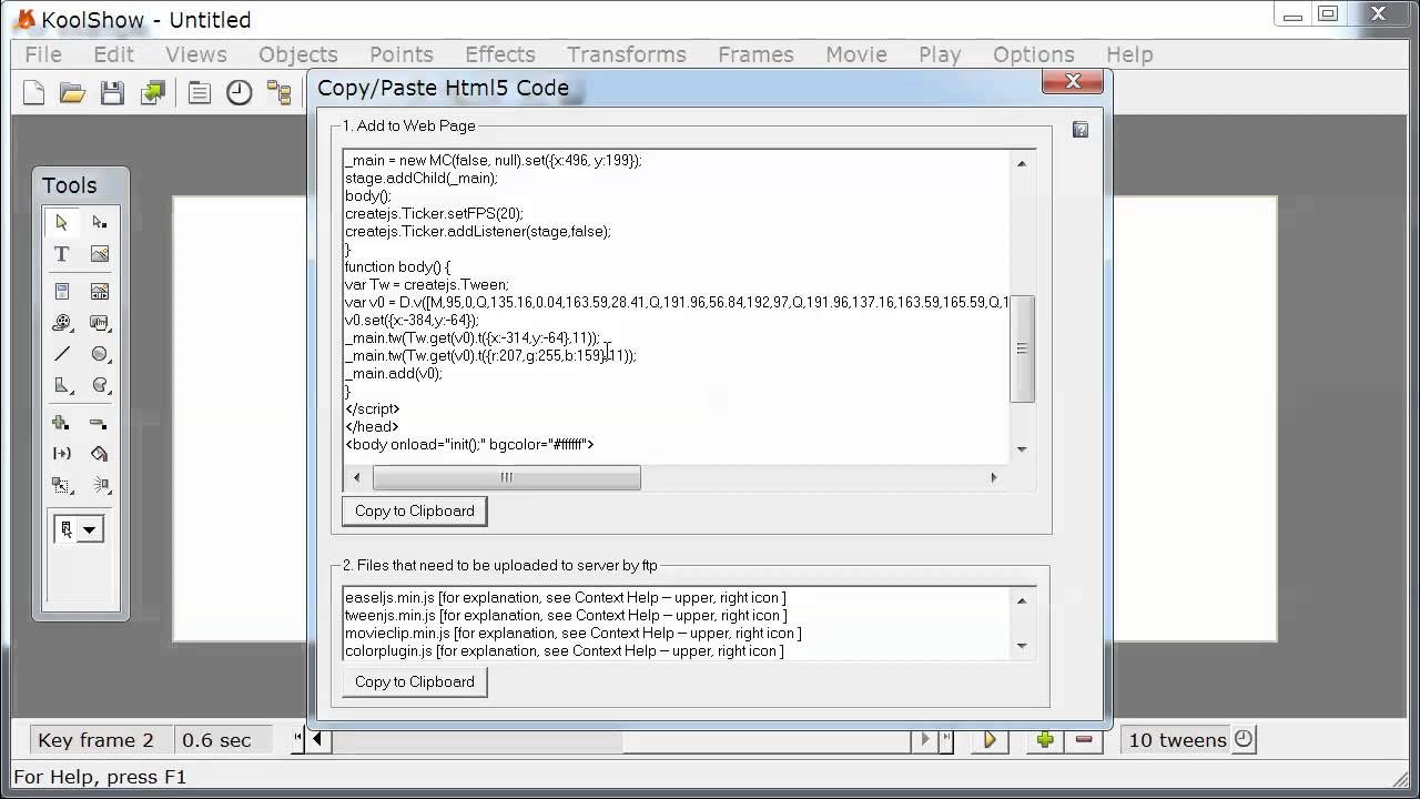 Key frames, tweens, and morphing in KoolShow Html5 software - YouTube