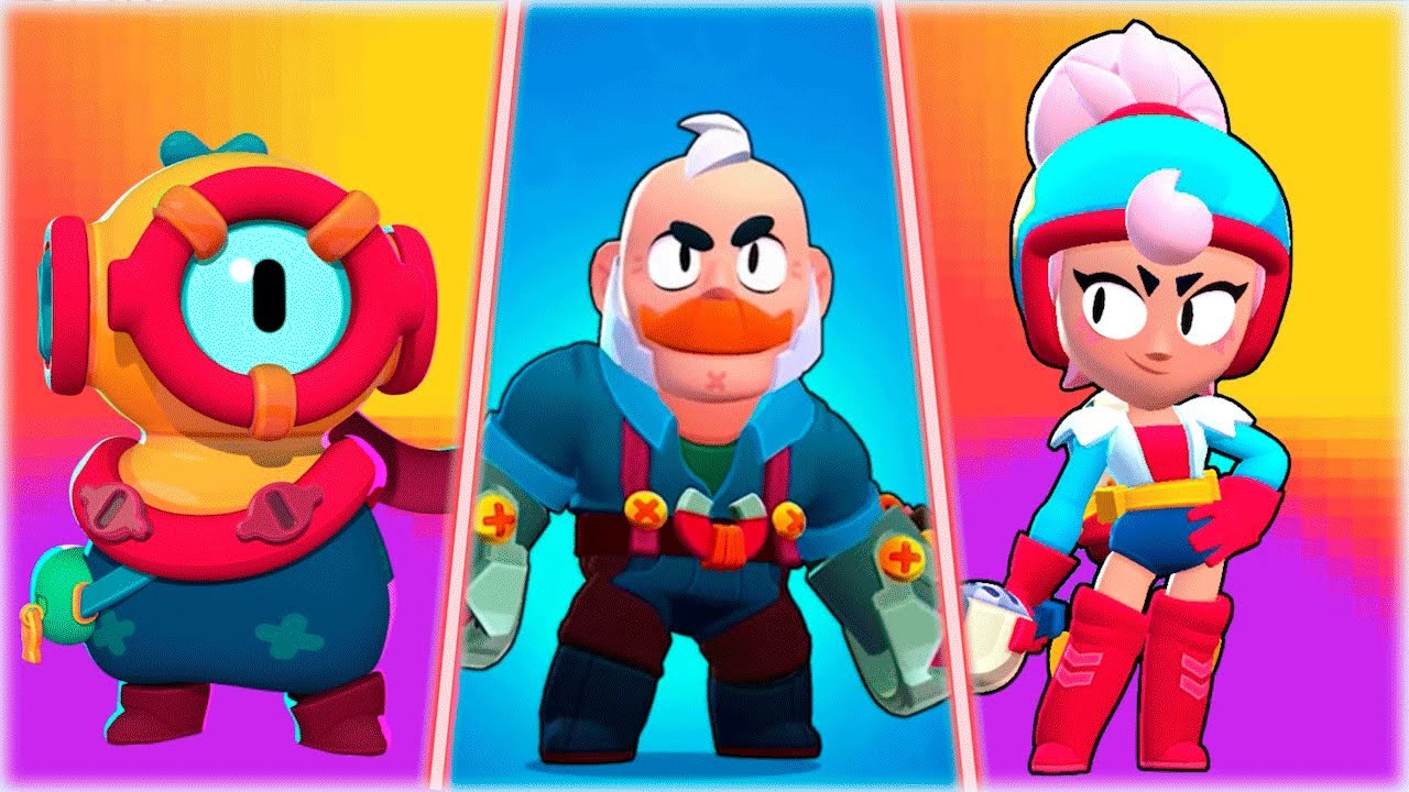 JUEGO CON LOS 3 ULTIMOS BRAWLERS EN 1VS1 DE BRAWL STARS - YouTube