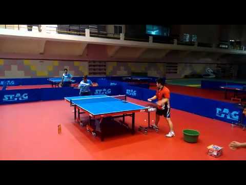 Table Tennis Multiball Training - BH / FH reflex sequence - YouTube