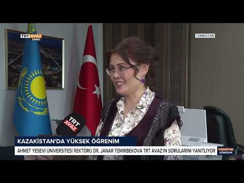 Hoca Ahmet Yesevi Üniversitesi Rektörü Dr.Janar Temirbekova TRTAvaz Türkistan Gündemi'nde 20.03.2025