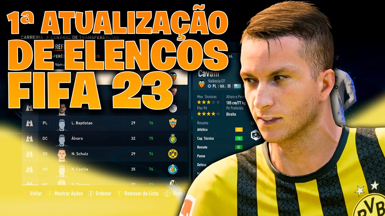 1ª AtualizaÇÃo De Elencos Do Fifa 23 JÁ DisponÍvel Jogadores Com