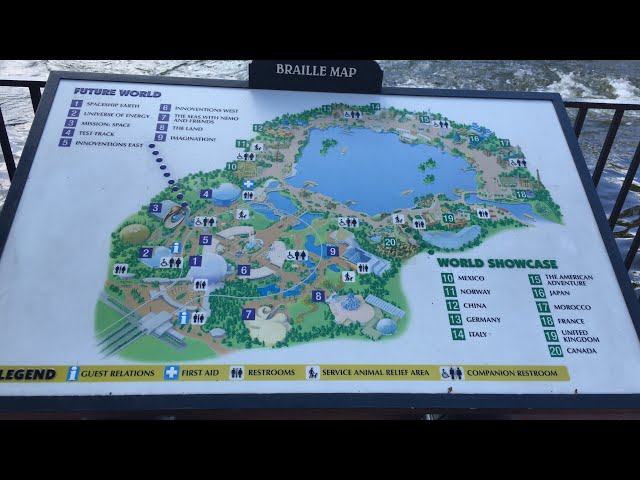 2016 Disney World Epcot Map