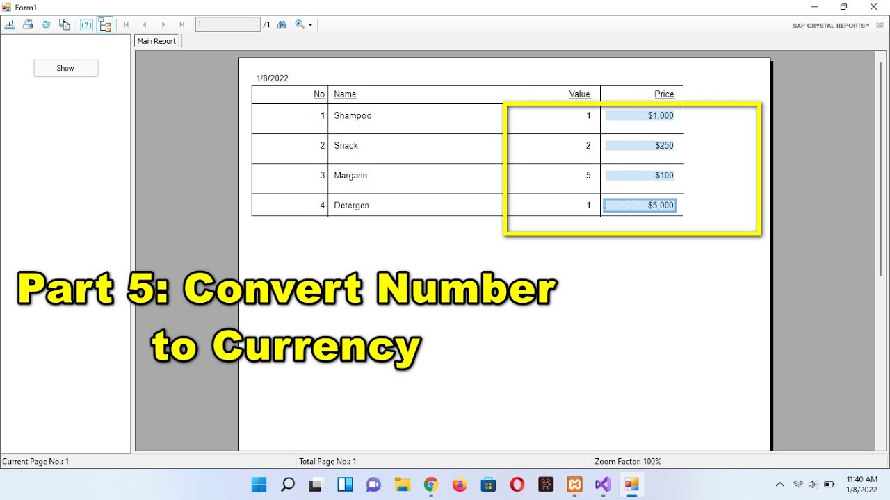 Convert Number To Currency Crystal Reports YouTube Convert Number To Currency Crystal Reports YouTube