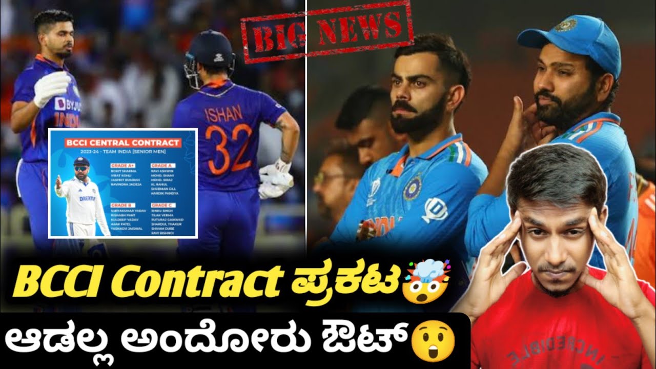BCCI Announced Central Contract Players List For 2024 Kannada Virat bcci-announced-central-contract-players-list-for-2024-kannada-virat