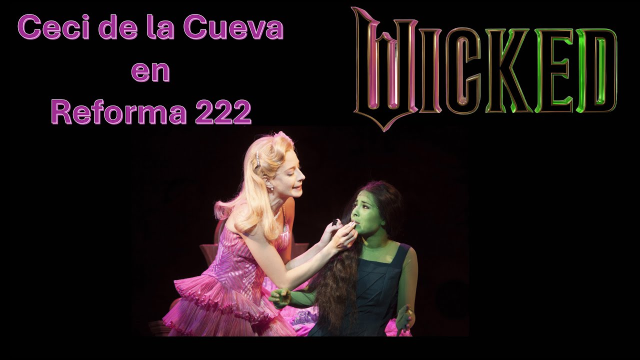 Wicked Movie | Ceci de la Cueva en Reforma 222 encendió el árbol de navidad - YouTube
