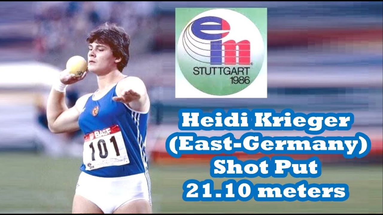 Heidi Krieger (East-Germany) Shot Put 21.10 meters 1986 European ...