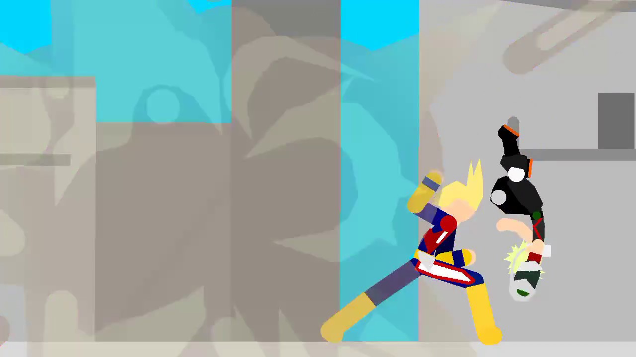 MIDORYA & BAKOGU VS ALL MIGHT STICK NODES PRO - YouTube