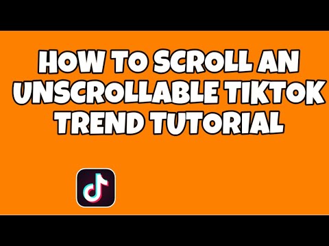 how to scroll on a unscrollable tiktok video | scroll stuck videos on ...