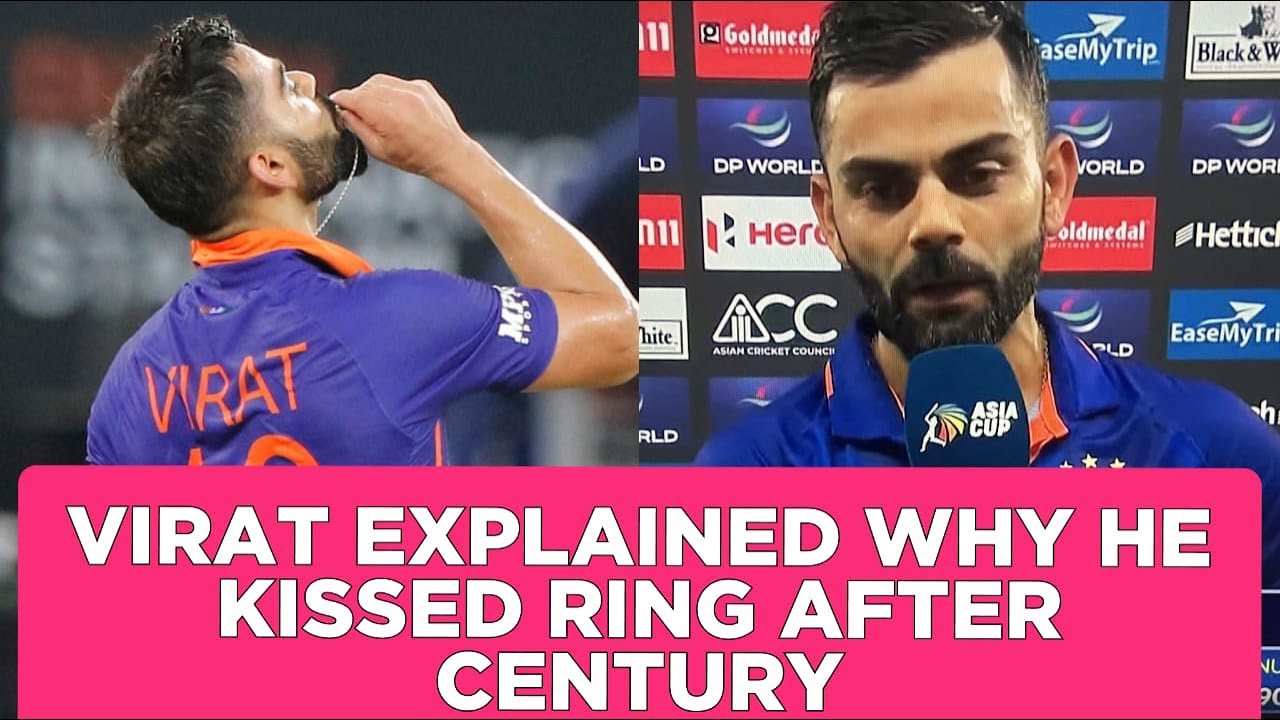 Virat Kohli Explained Why He Kissed Ring After Hitting Century | IND Vs ...