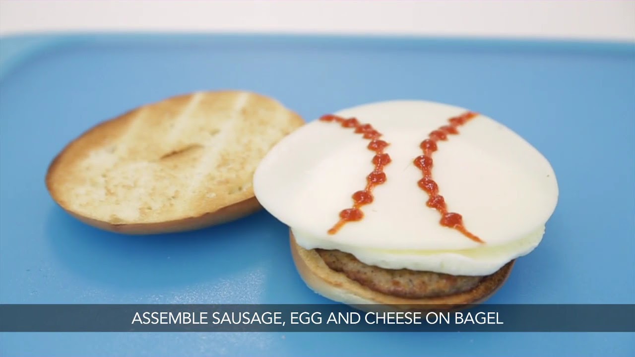 Quick & Easy: Baseball Breakfast Sandwich - YouTube