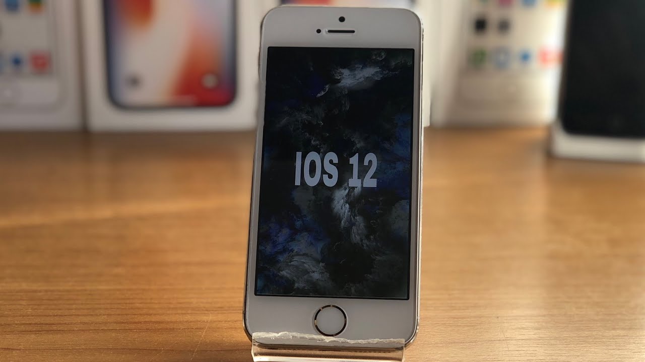 iPhone 5s rodando o IOS 12 # primeiras impressões . - YouTube