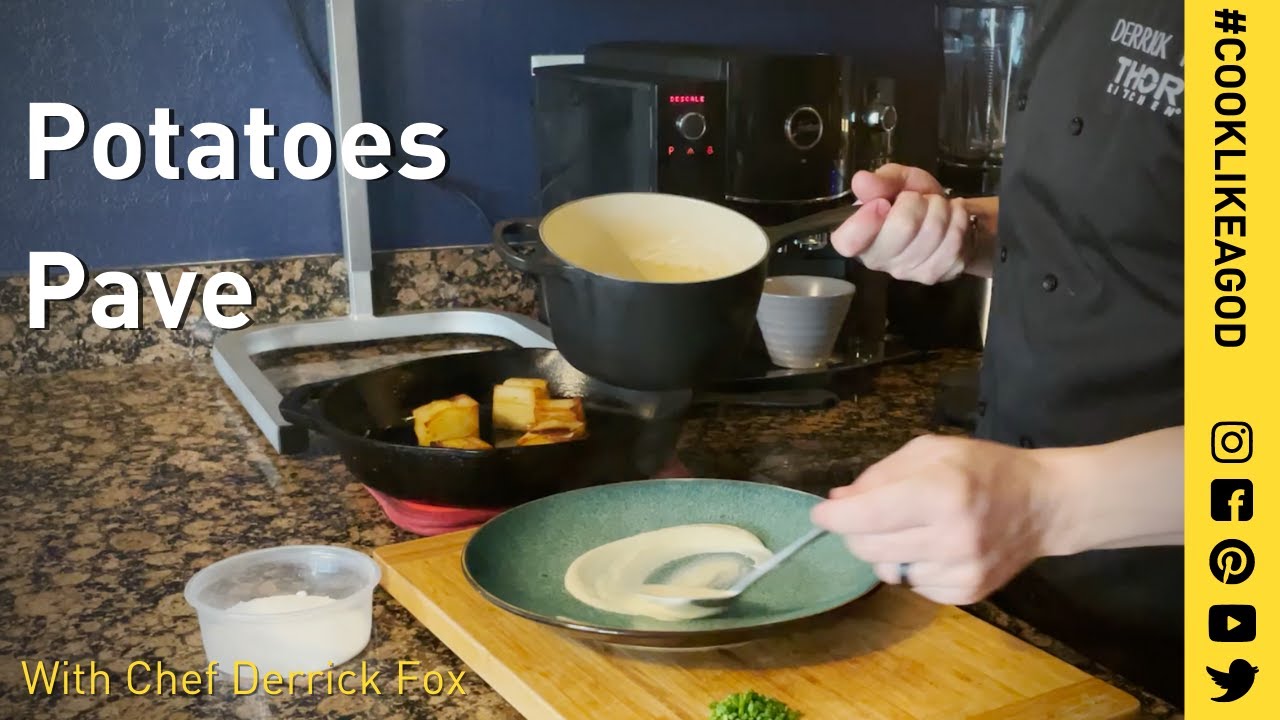 Potatoes Pave Recipe by Chef Derrick Fox - YouTube