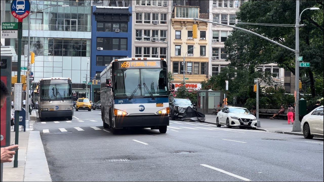 MTA New York City Bus 2012 MCI D4500CT Commuter Coach 2273 on Route x68 ...