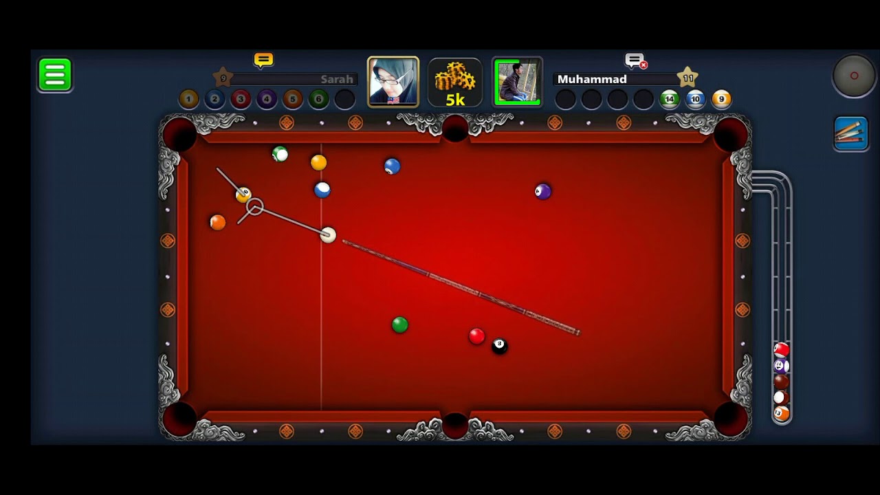 8 ball pool : 5k$ coin win 8bp game play - YouTube