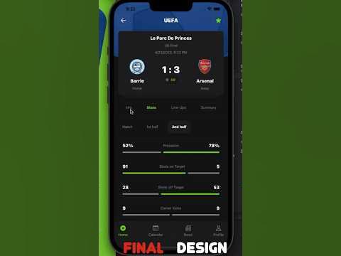 The first design brought to life with SwiftUI Soccer/Football score app ...