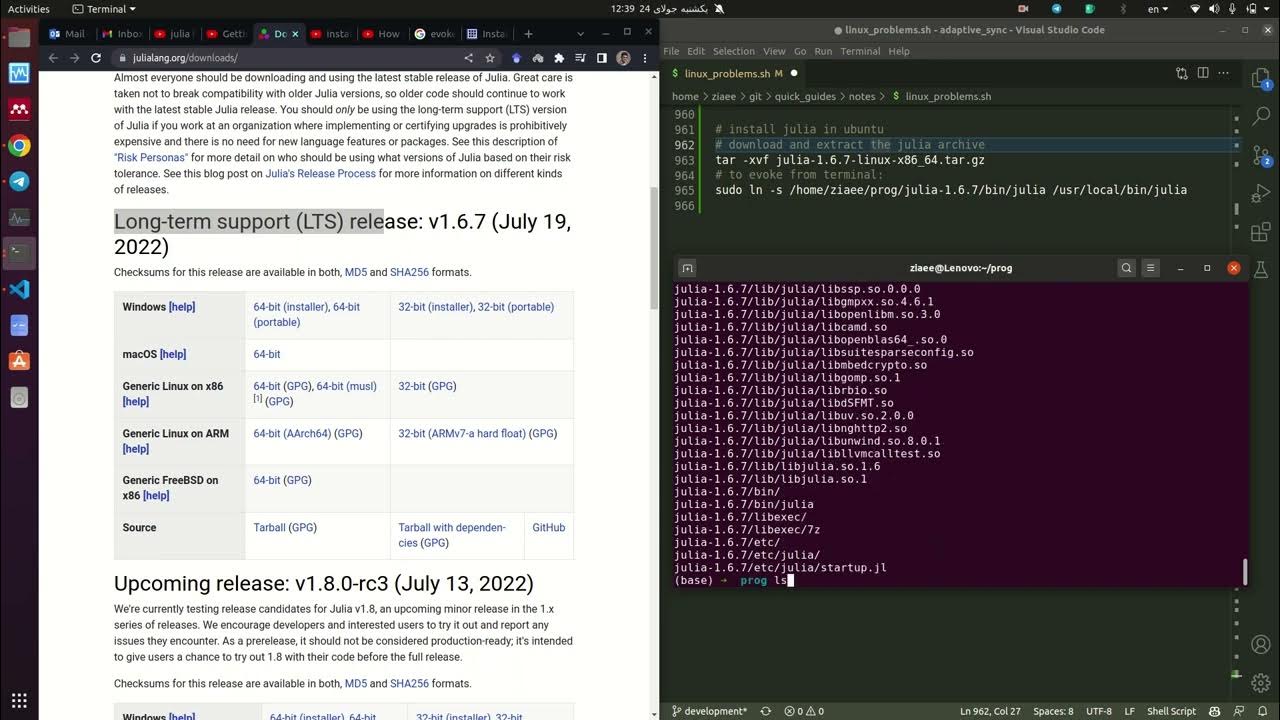 installing julia on Ubuntu [no sound] - YouTube