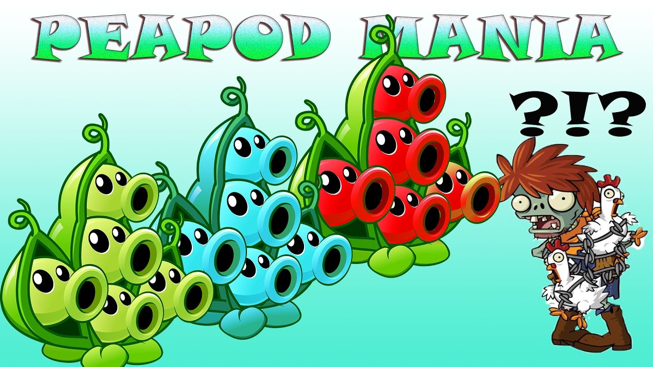 Plants vs Zombies 2 - Snow Fire & Peapod Peashooter vs Chicken Wrangler ...