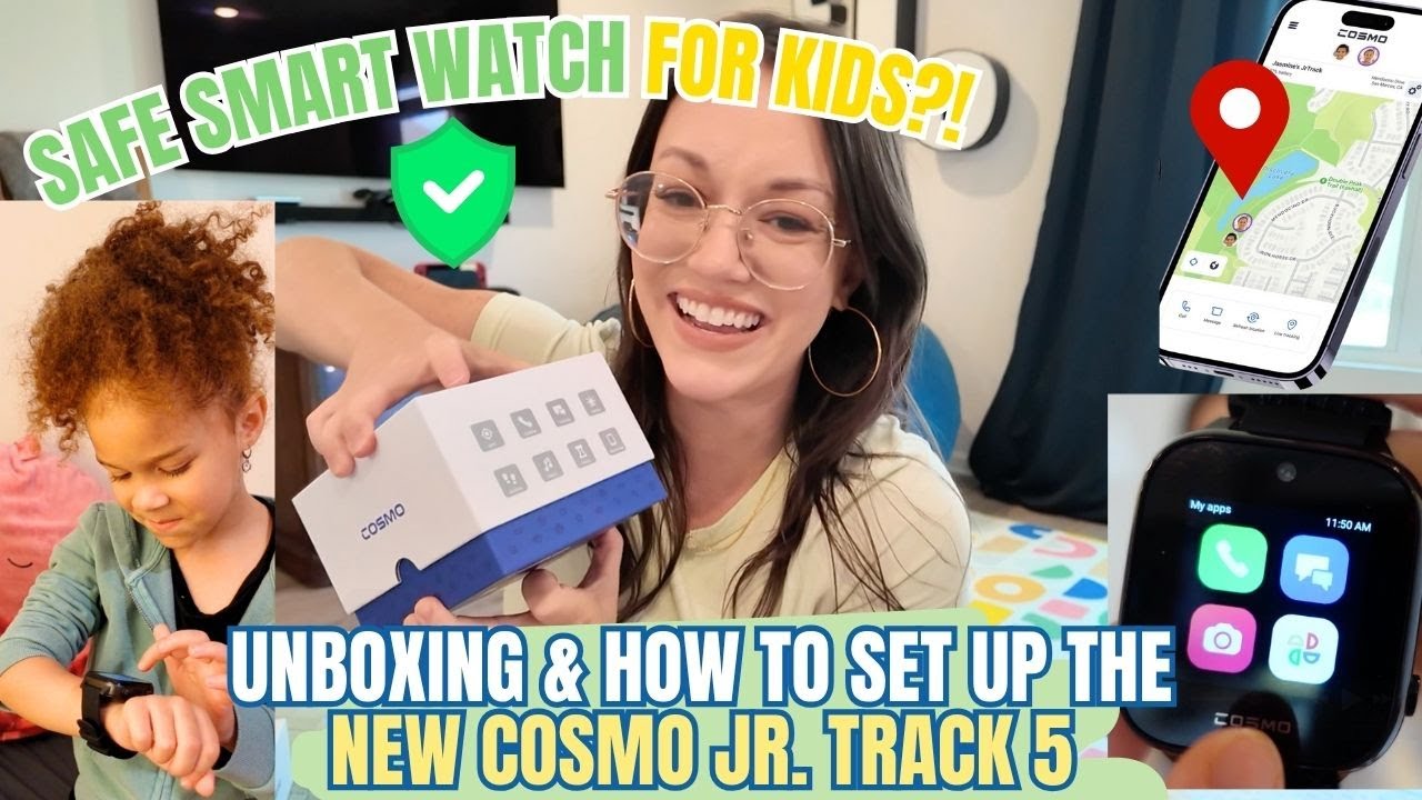 NEW SAFE Smart watch, Best FIRST PHONE for kids | How to set up Cosmo ...
