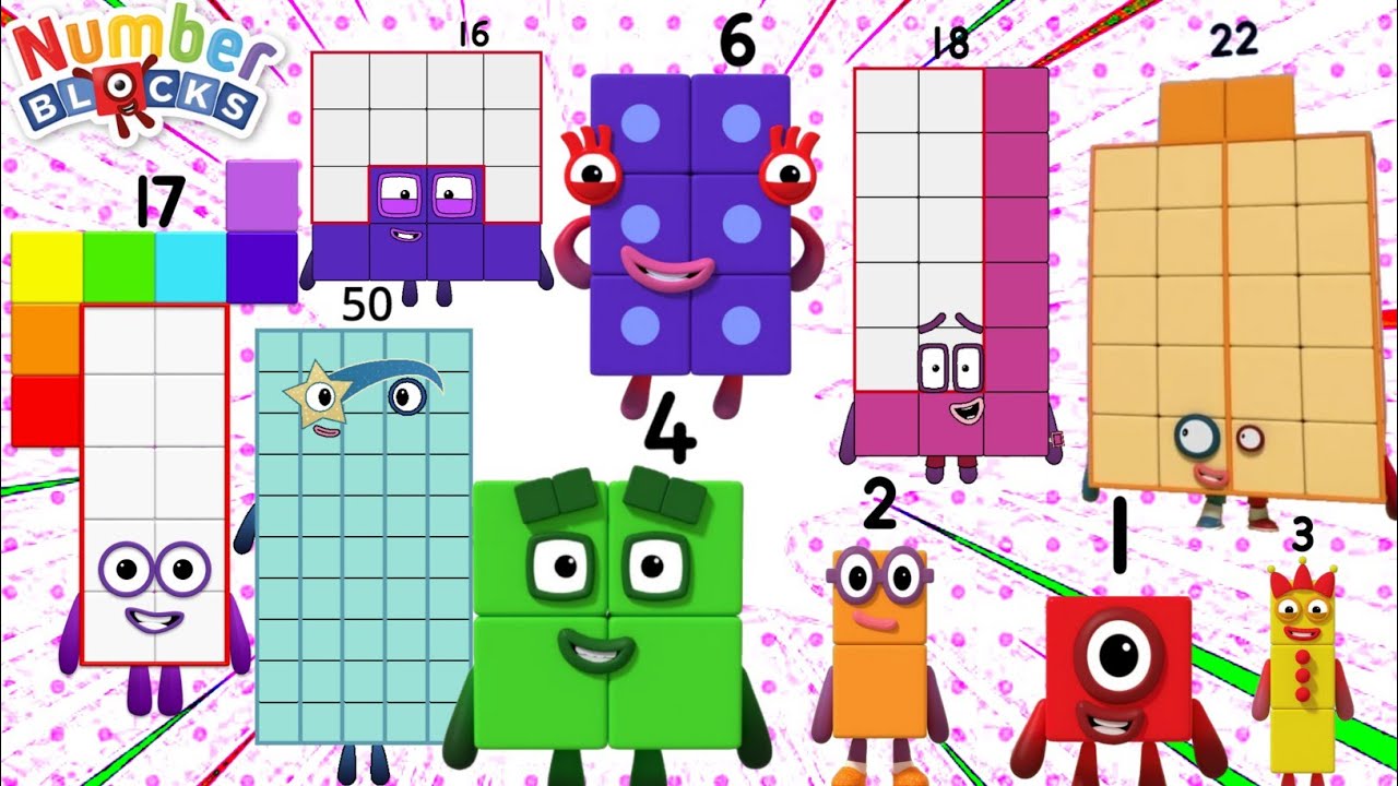 Looking for a Number block | Number block 1 to 10 | 4k Numberblocks ...