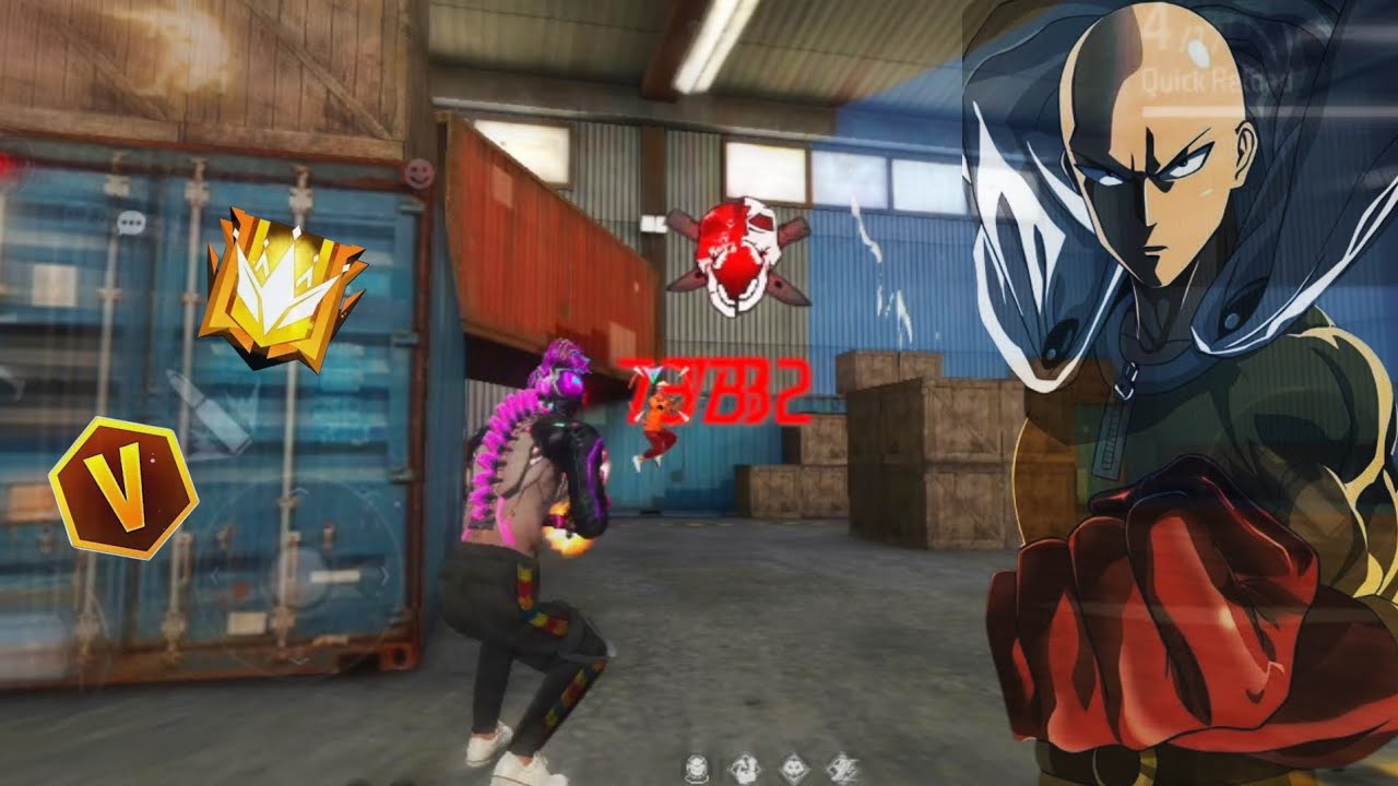 One Tap headshot x One Punch man 👊🏻🔥 || Free Fire x Saitama 🍷🗿|| My 1st ...