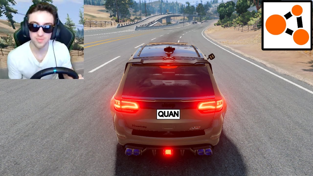 Driving Quan's Trackhawk In BeamNG.Drive! - YouTube