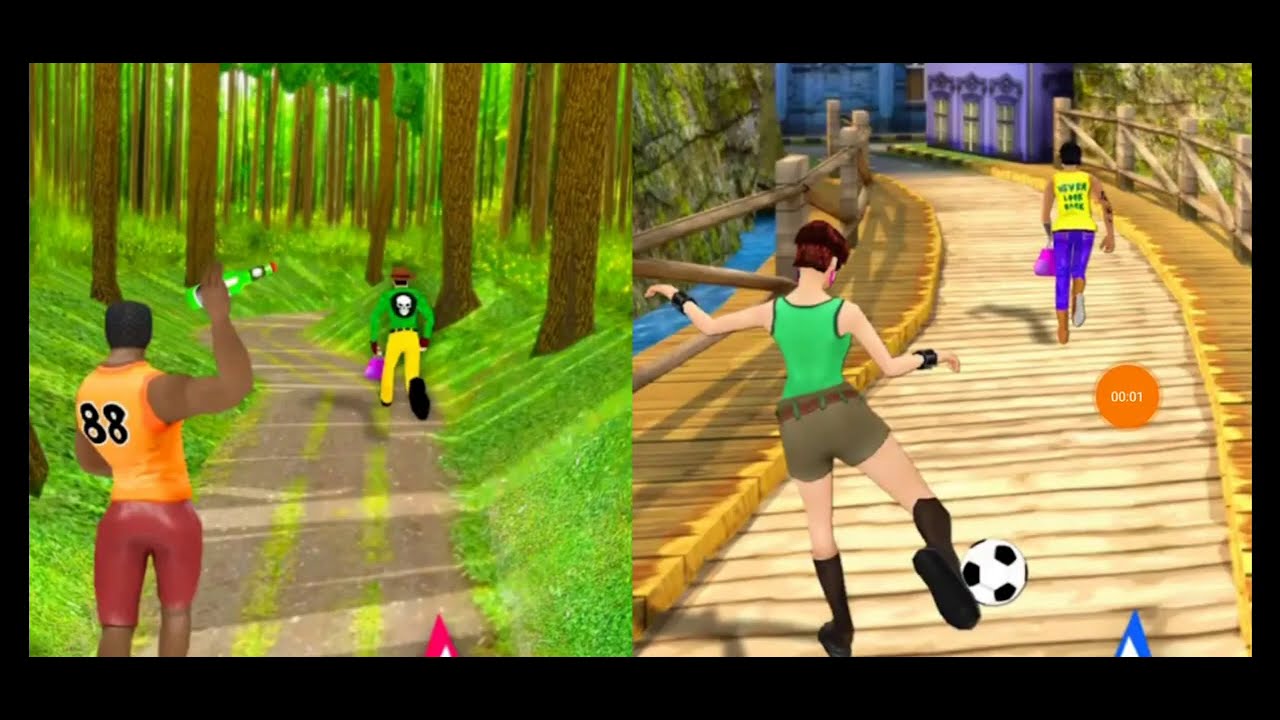 Street chaser fast run game 6th and 7th level complete - YouTube