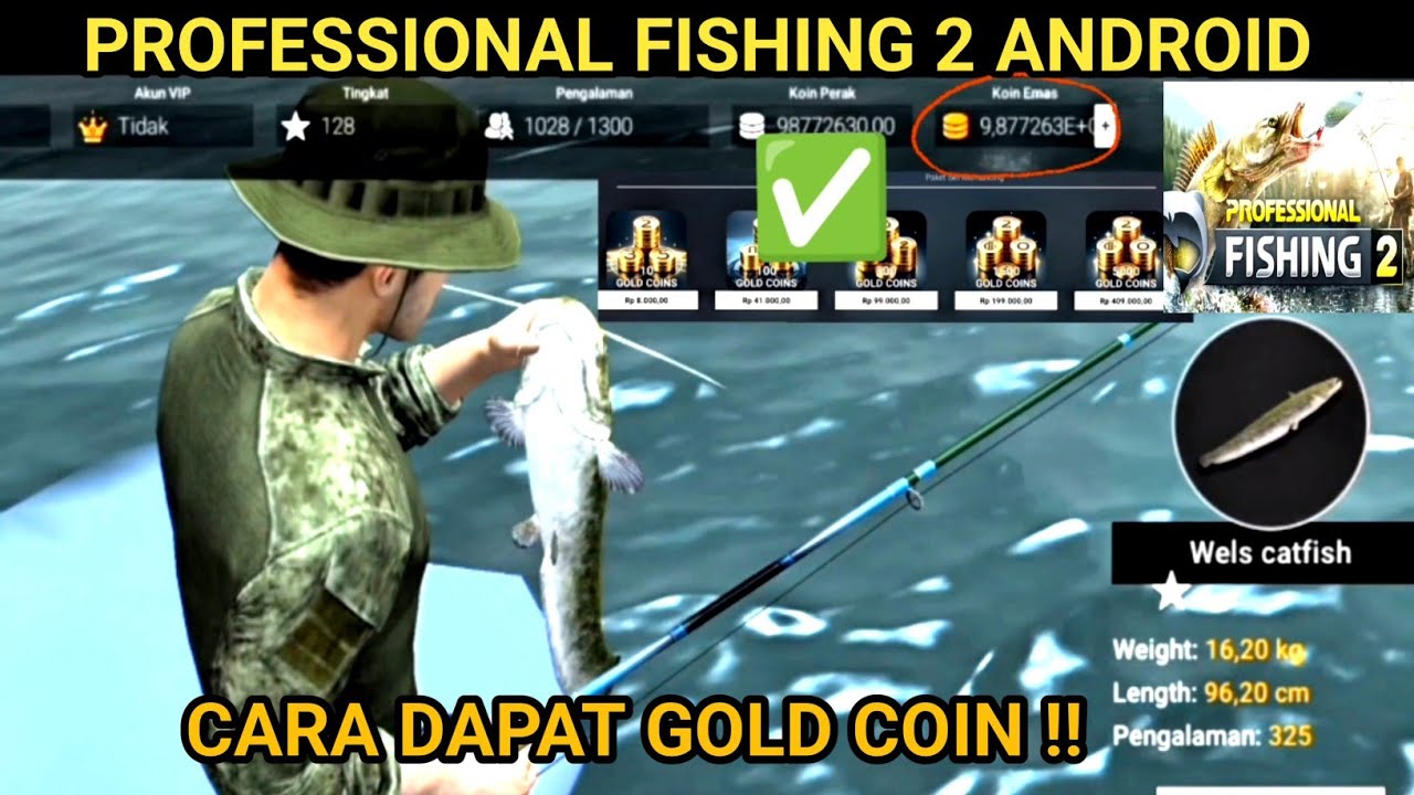 Cara cepat dan mudah dapat coin gold professional fishing 2 android ...