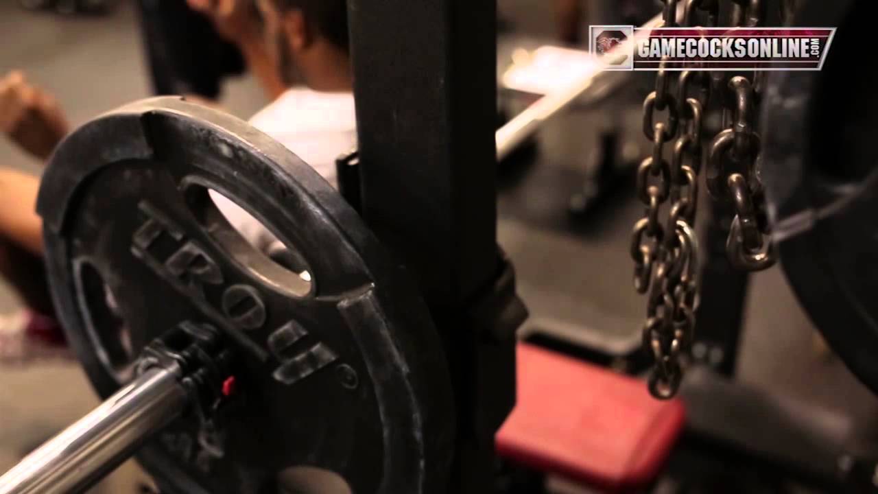 Gamecock Men's Basketball in the Weight Room - YouTube