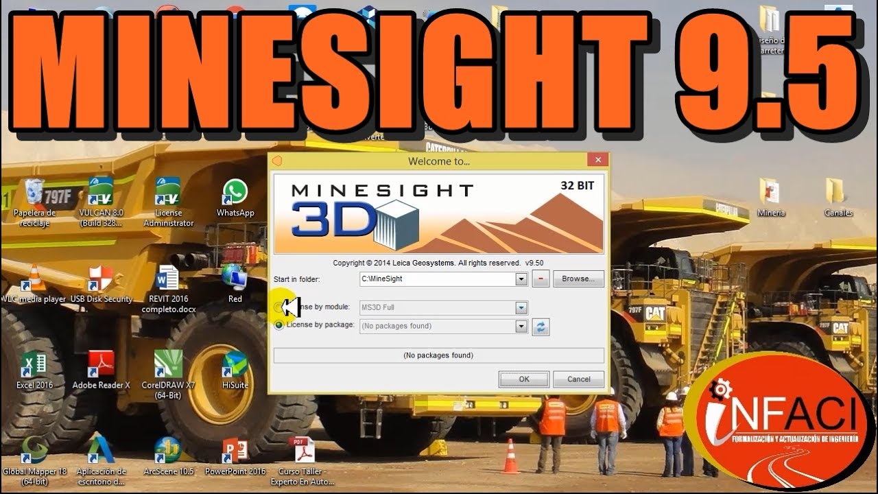 Instalación del Software MineSight 9.5 - INFACI - YouTube
