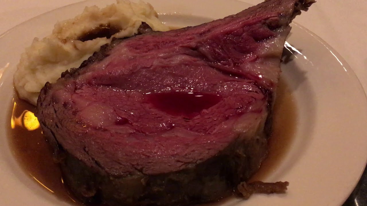 HUGE Prime Rib: Lawry's Prime Rib Review - YouTube