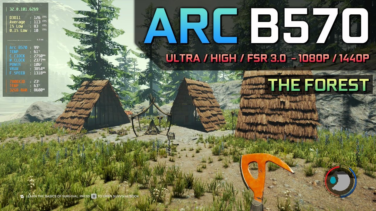 The Forest - Arc B570 | Great Experience - 1080P / 1440P - YouTube