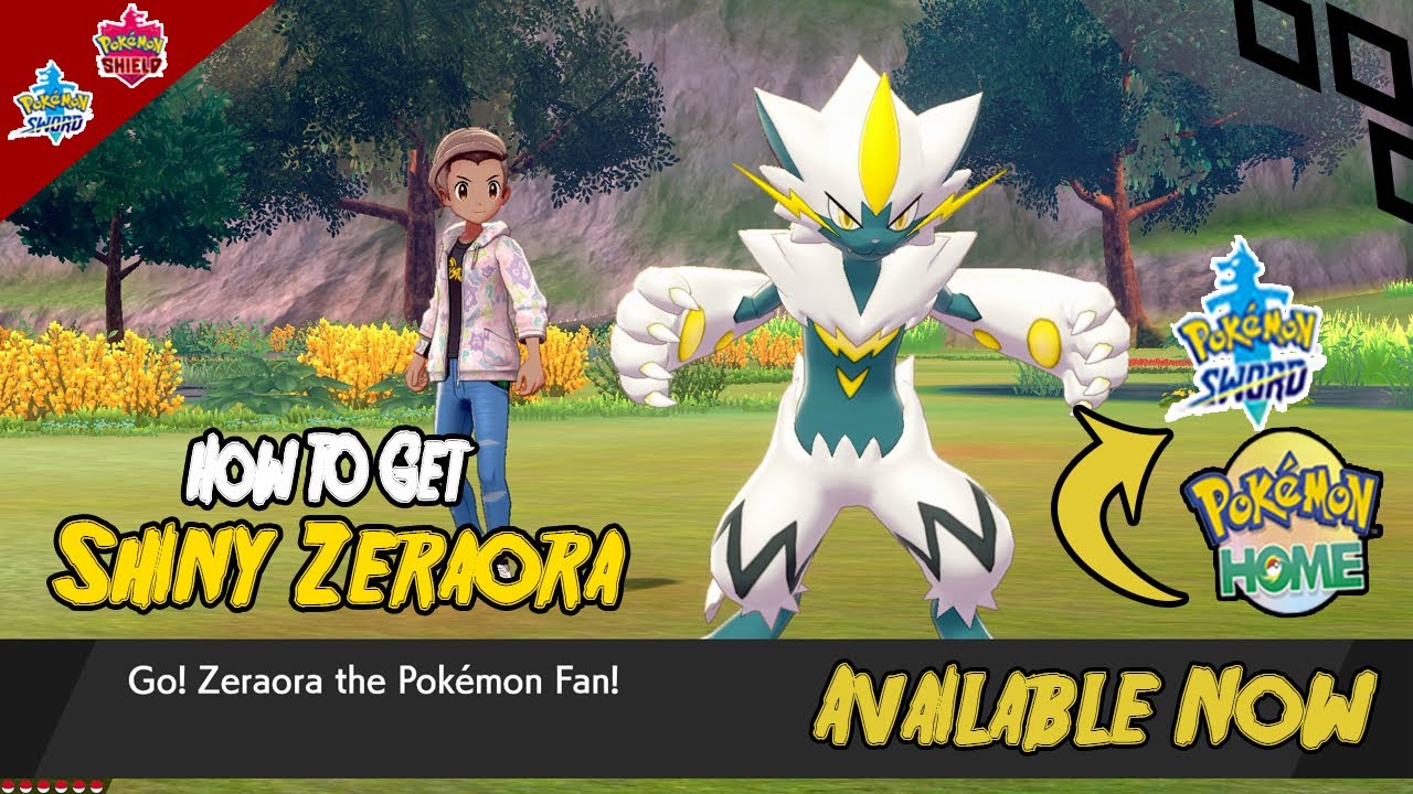 *AVAILABLE NOW* How to Get Shiny Zeraora - Pokemon Sword and Shield DLC ...