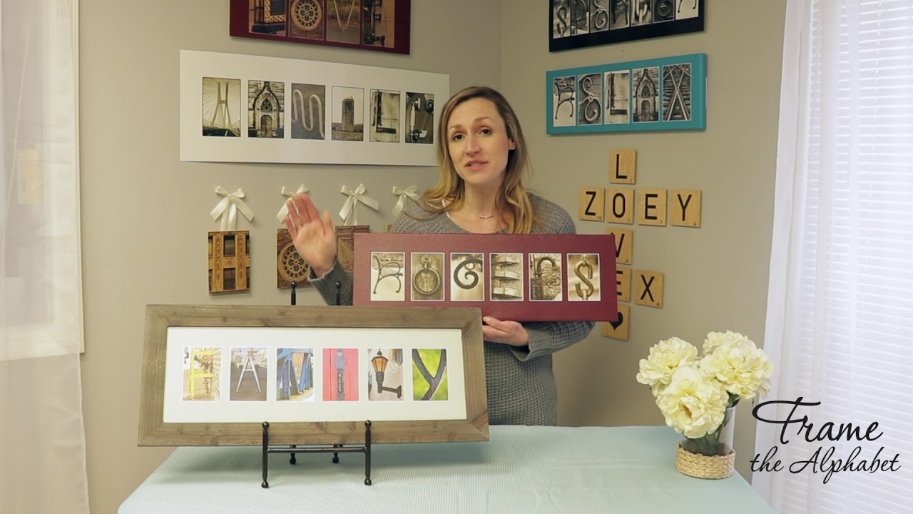 8x24 Canvas Wrap Print - FrameTheAlphabet.com - YouTube
