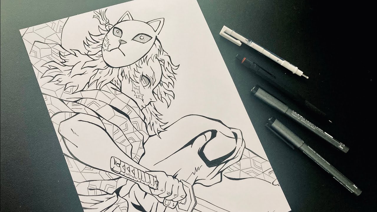Let's Draw SABITO - DEMON SLAYER (Kimetsu no Yaiba) Speed Drawing ...