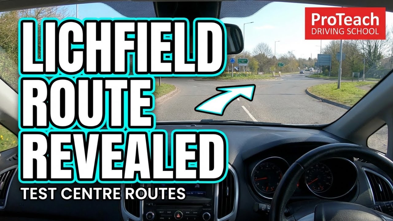Lichfield Driving Test Centre test routes. - YouTube