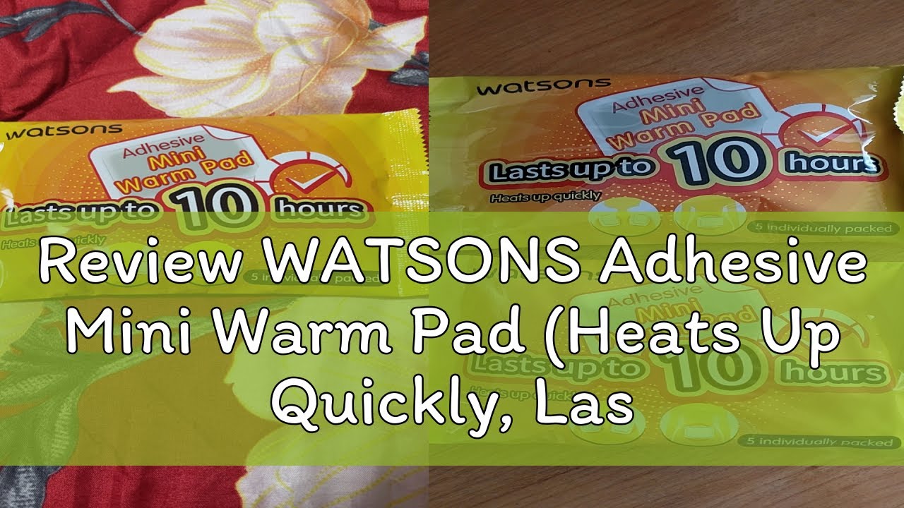 Review WATSONS Adhesive Mini Warm Pad (Heats Up Quickly, Lasts Up to 10 ...