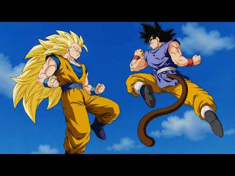 Goku vs GT Goku | Full Fight | REMASTERED