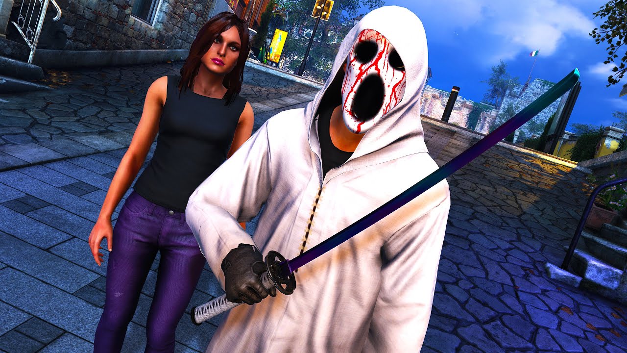 Hitman 3 The Author White Ghostface Katana Kill Everyone Ghost Mode ...