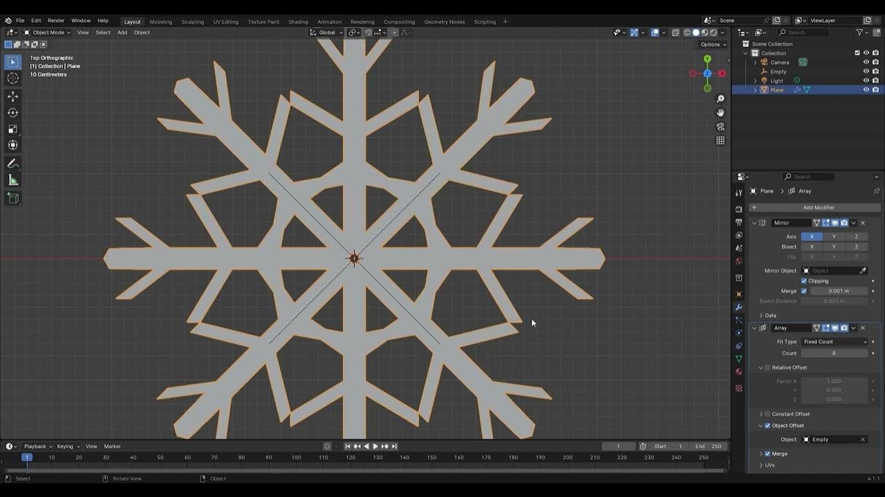 Snowflake Ornaments in Blender - YouTube