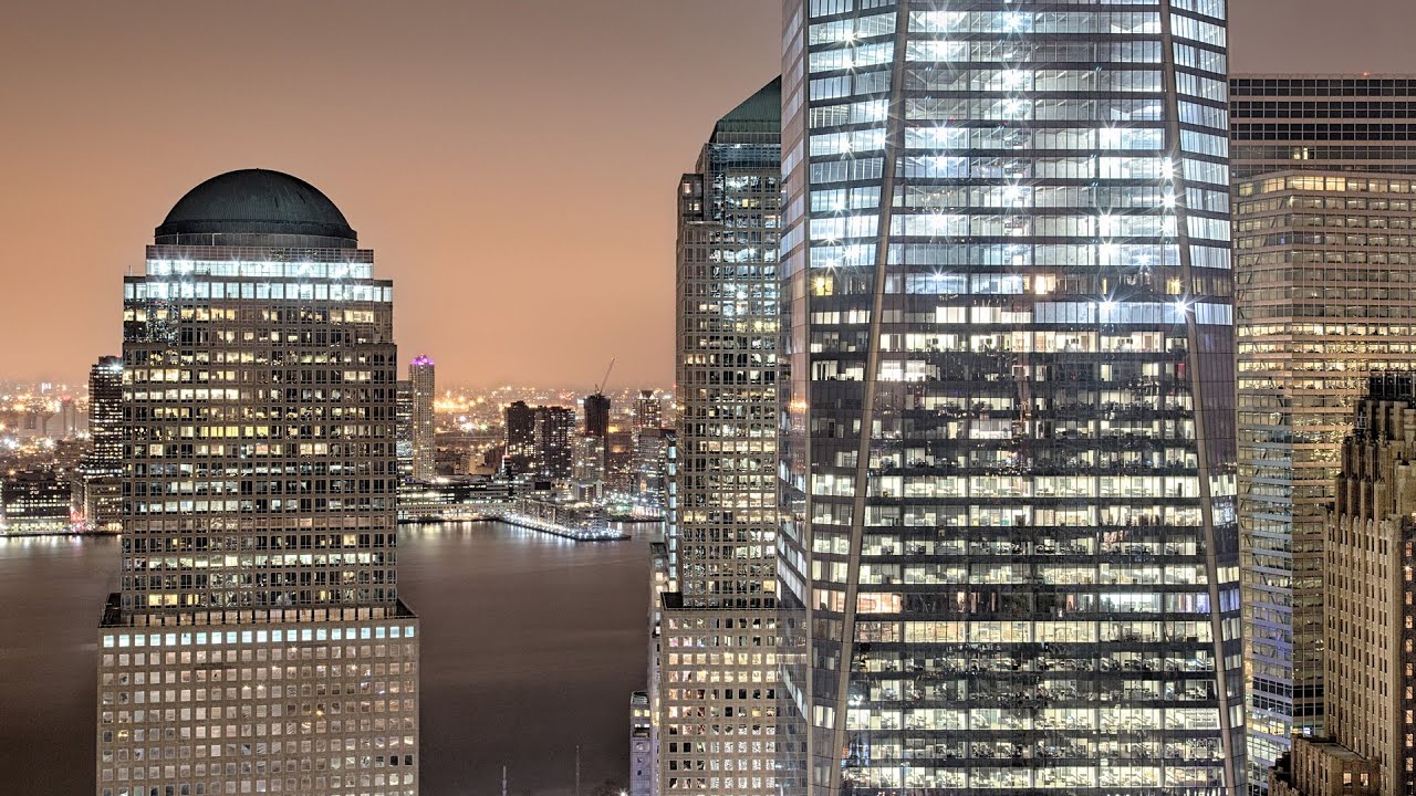 New York & One World Trade Center at Night - YouTube